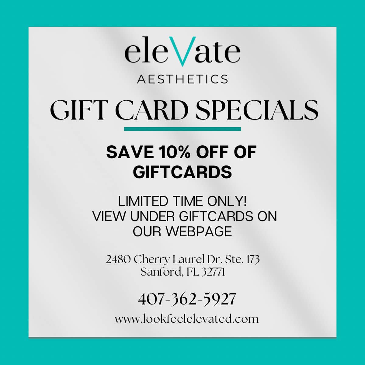 MedSpa Specials | Elevate Aesthetics In Sanford, FL